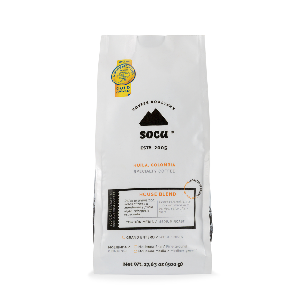 Soca Premium House Blend Grano o Molido x500GR – Quarzzo